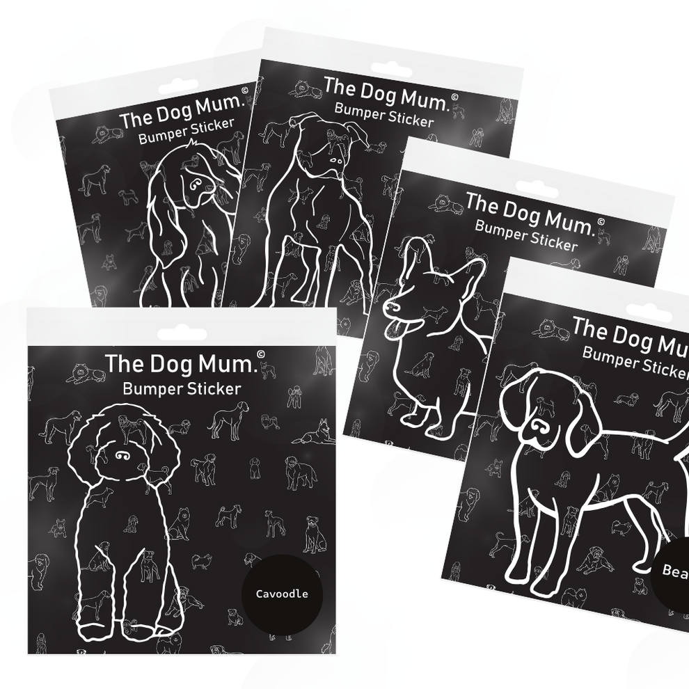 Dog Breed Bumper Sticker, Choose Your Dog Breed Illustration – La Luna ...